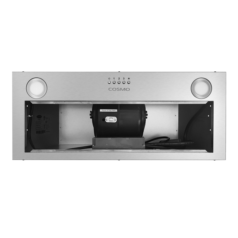 30 in. Insert Range Hood with Push Button Controls in Stainless Steel ...