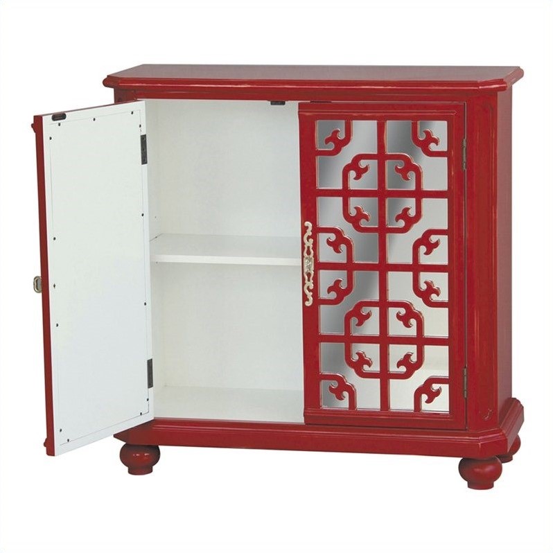 Pulaski Accents Door Accent Chest in Bright Red - 675015