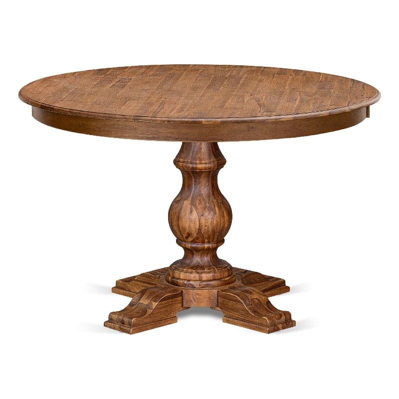 East West Furniture Ferris Modern Dining Table in Walnut Finish