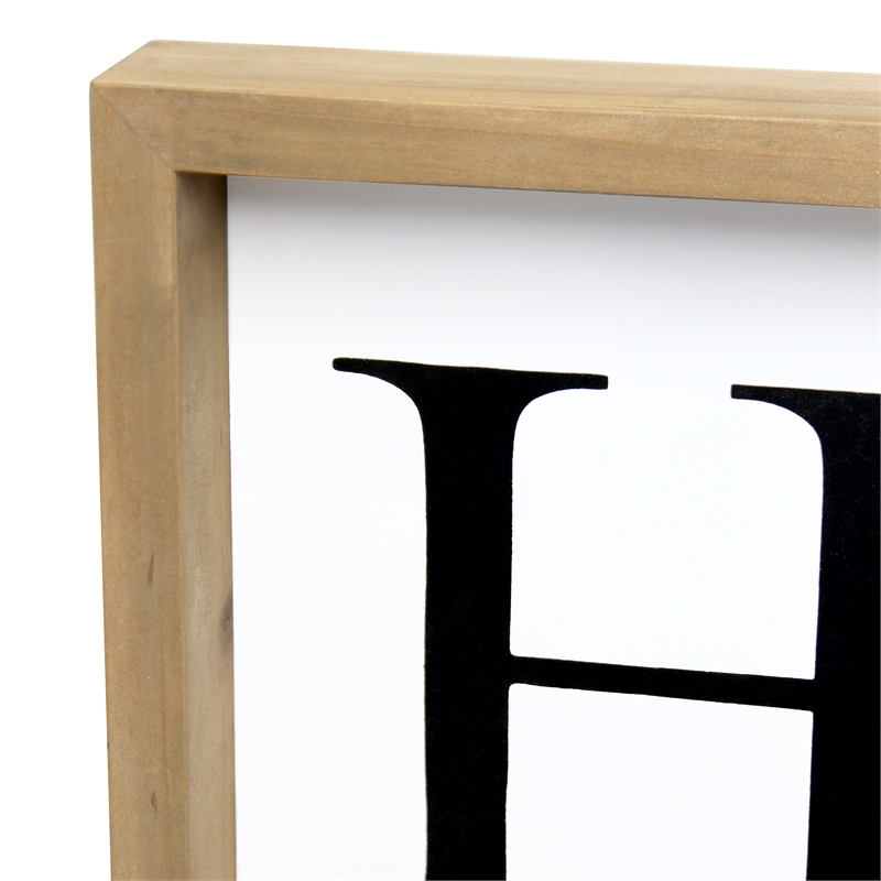 Elegant Designs Wooden Seasonal Interchangeable Symbol "Home" Frame ...