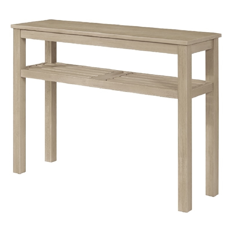 New Pacific Direct Tiburon Console Table w/ Shelf in Drifted Sand ...