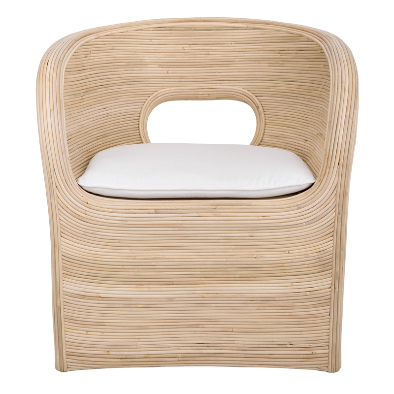 New Pacific Direct Marissa Rattan Accent Arm Chair | Cymax Business