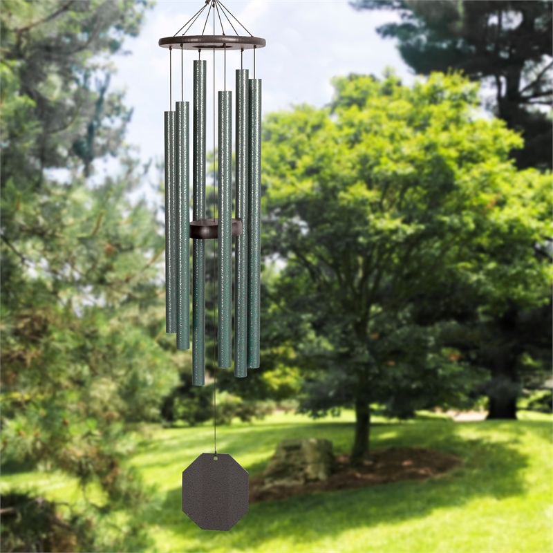 Outdoor Leisure Products Traditional Aluminum Wind Chime in Green ...