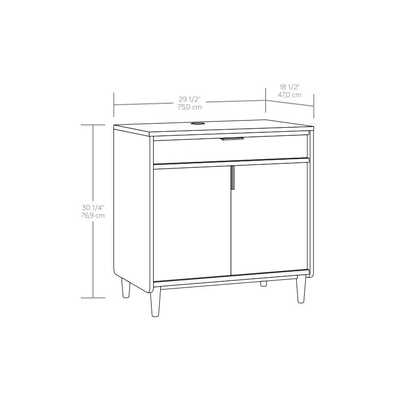 Urbanpro Engineered Wood Library Base in Natural Maple Finish