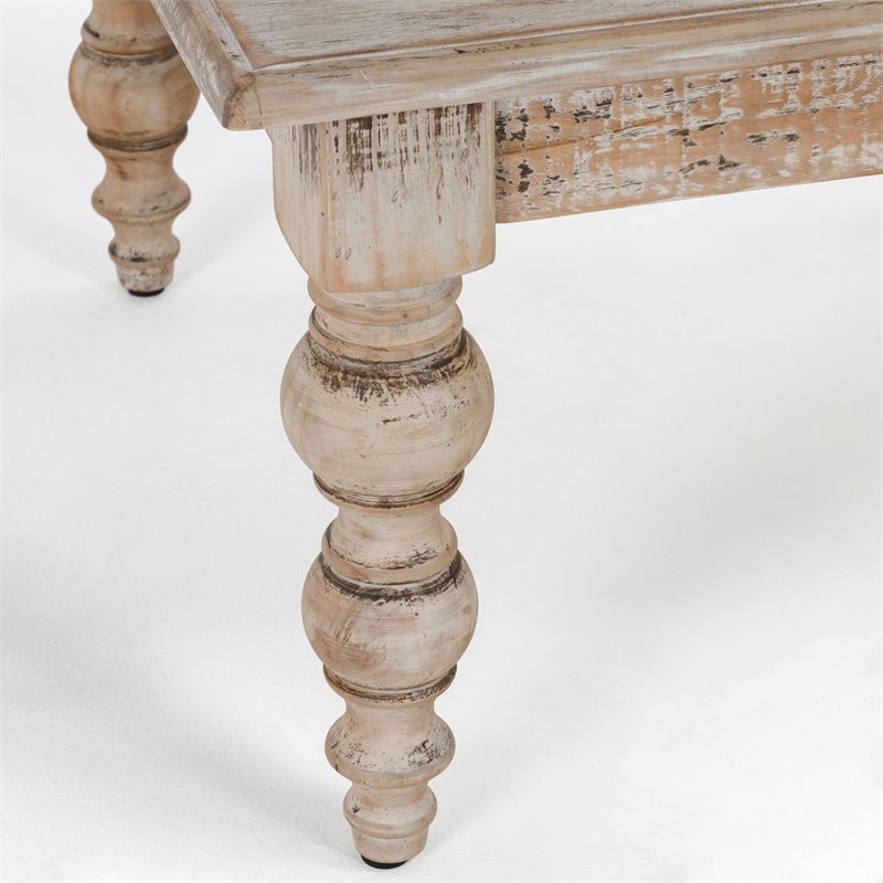 Kosas Home Blair Solid Pine Wood Coffee Table in Natural/Beige ...