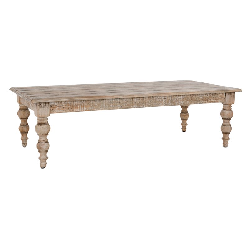 Kosas Home Blair Solid Pine Wood Coffee Table in Natural/Beige ...