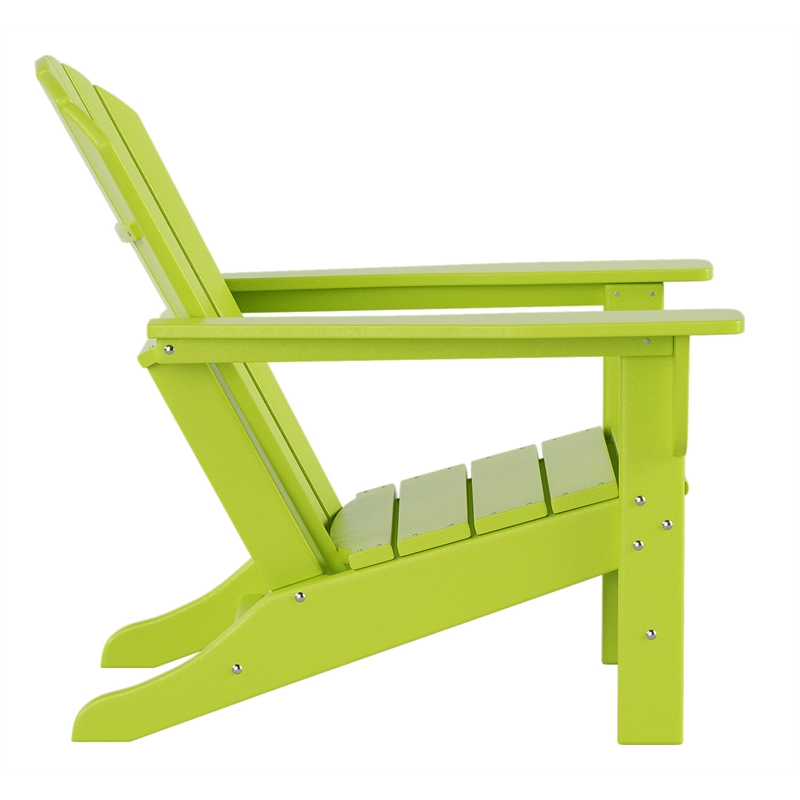 Portside Classic Outdoor Adirondack Chair in Lime Green Cymax Business