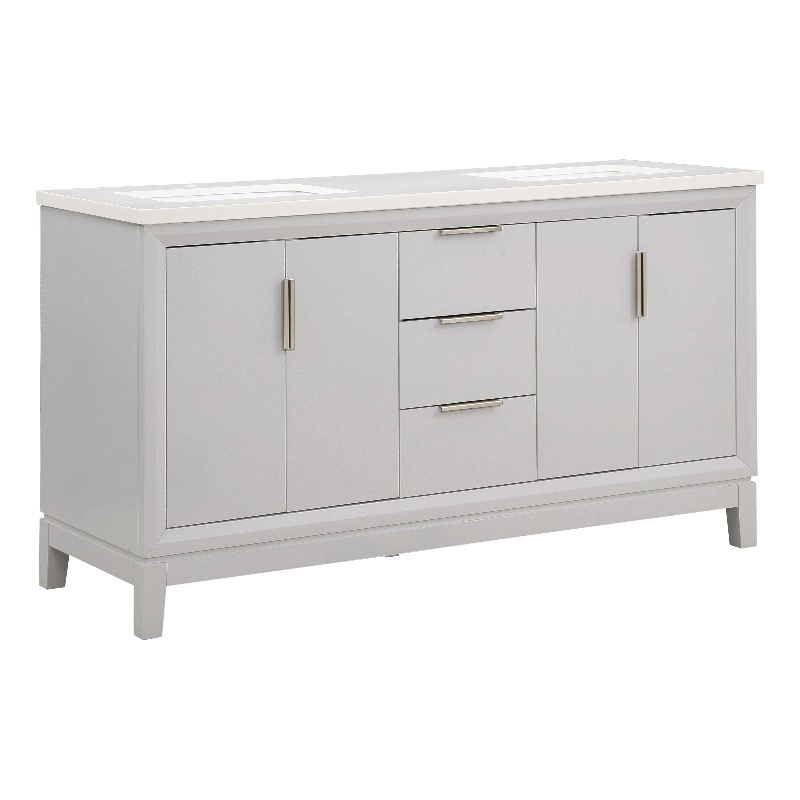 Valencia 72 inch wood double sink Freestanding vanity with countertop ...