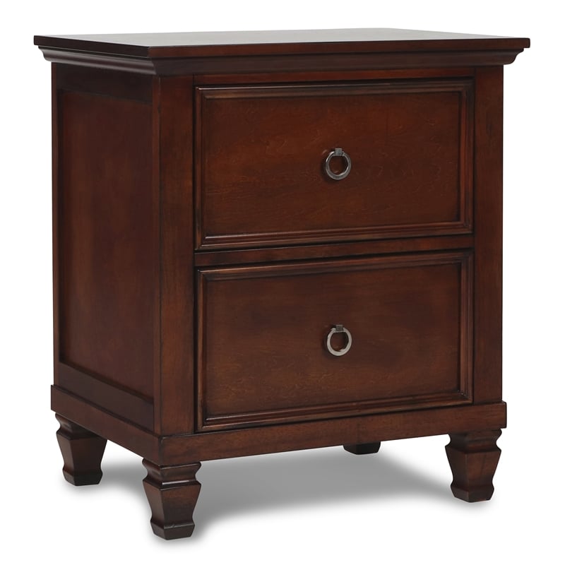 New Classic Furniture Tamarack Solid Wood 2-Drawer Nightstand in Cherry | Cymax Business