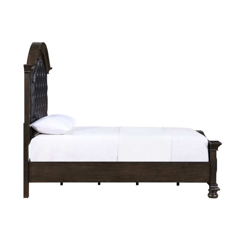 New Classic Furniture Balboa Solid Wood Queen Bed in Walnut | Cymax ...