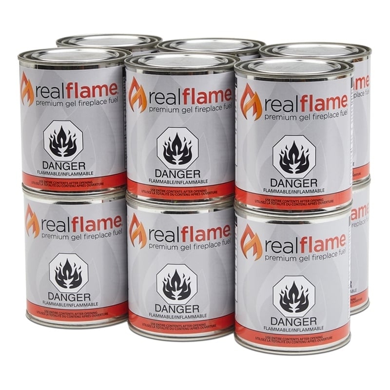 Real Flame 13 oz Gel Fuel 12 Pack for Fireplace