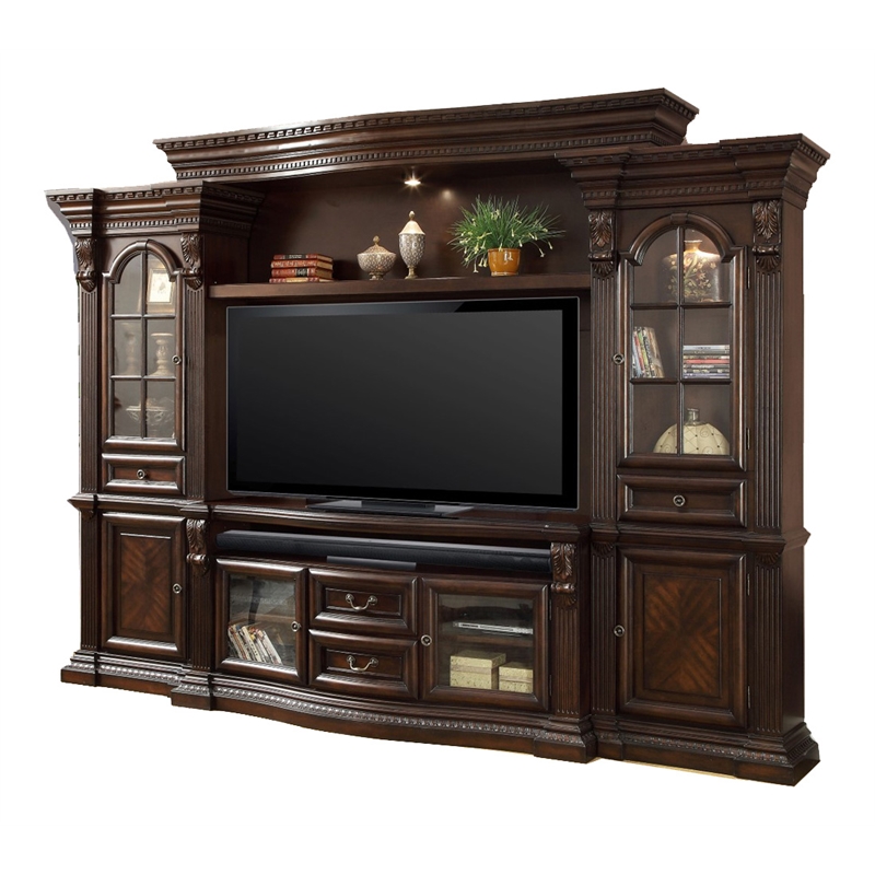 Parker House Bella Traditional Wood Estate Wall in Vintage Sienna Brown ...