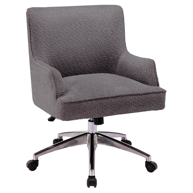 Parker Living Dc504 Himalaya Fabric Desk Chair with Casters in Charcoal Homesquare