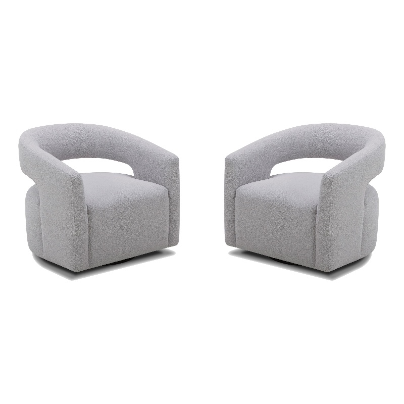 Parker Living Orbit - Dame Dove Open Back Accent Chair Two Pack | Bush ...