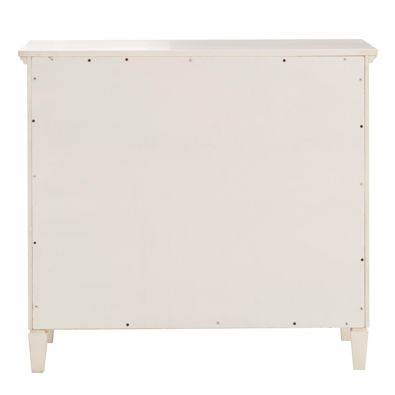 iNSPIRE Q Engineered Wood and Linen Drawer Face Dresser in White/Beige ...