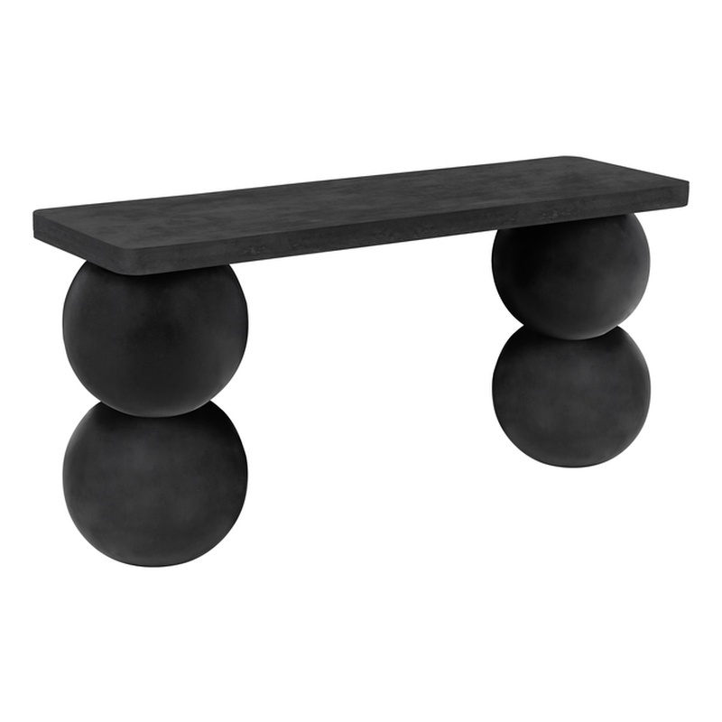 Dani Console Table Extra Large in Black | Cymax Business