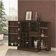 Boahaus Liverpool 1-Drawer Modern Wood Expandable Bar Cabinet in Dark ...