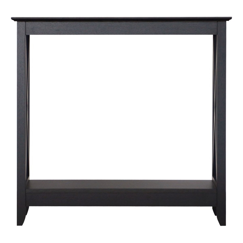Saint Birch Lambert Modern Farmhouse Black Oak Console Table | Bush ...