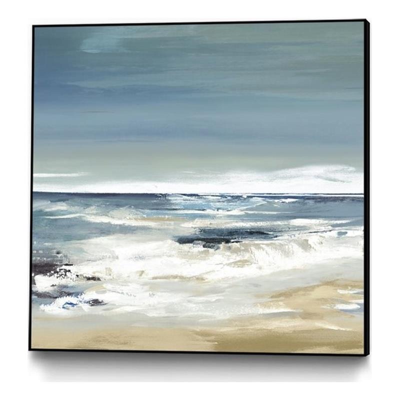 Giant Art Canvas 20x20 East Coast II Framed in White | Cymax Business