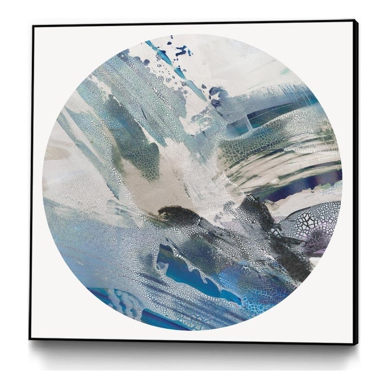 Giant Art Canvas 20x20 Encompass Essence II Framed in Green | Cymax ...