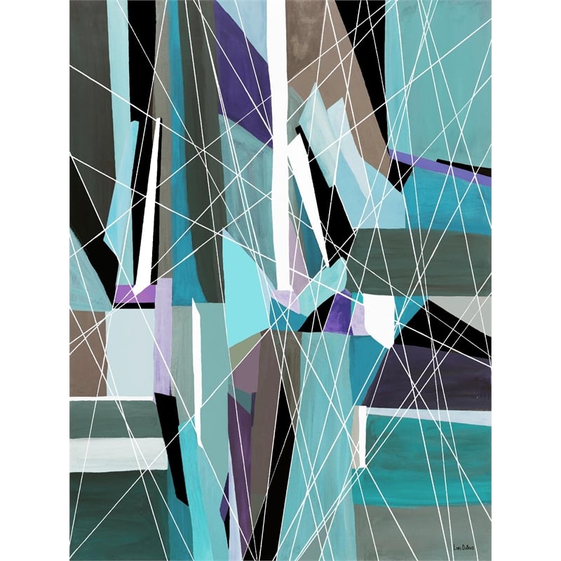 Giant Art 72x54 AquaGlass Fine Art Giant Canvas Print in Green | Cymax ...