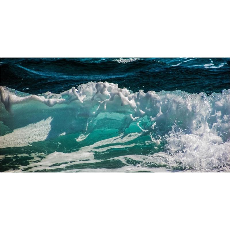 Giant Art 72x36 Broken waves Fine Art Giant Canvas Print in White ...