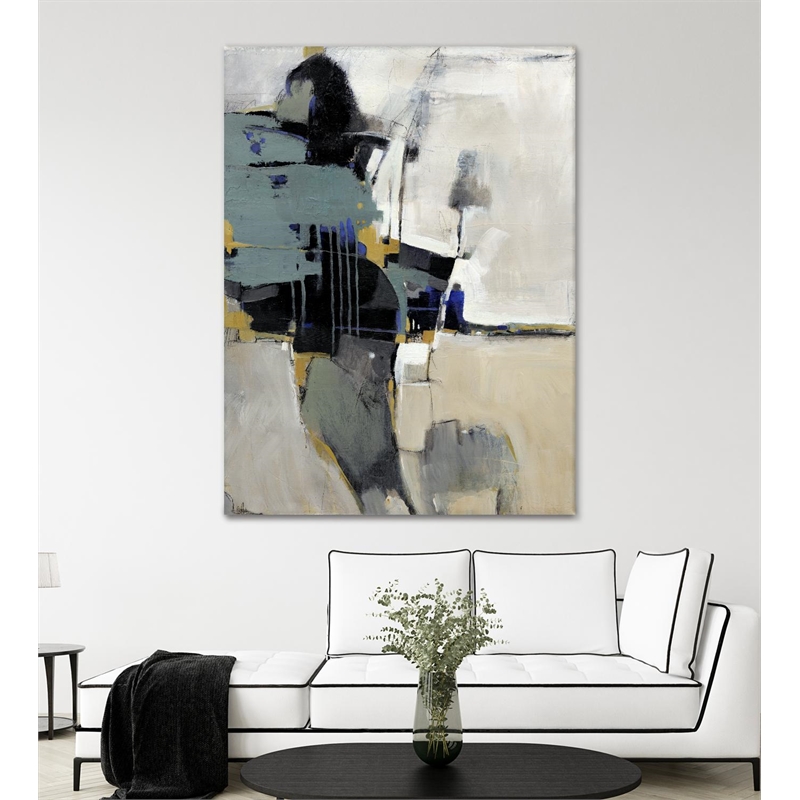 Giant Art 72x54 Fluidity II Fine Art Giant Canvas Print in Multi-Color ...