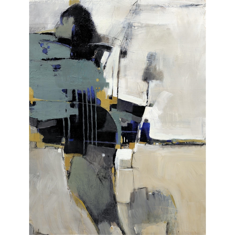 Giant Art 72x54 Fluidity II Fine Art Giant Canvas Print in Multi-Color ...