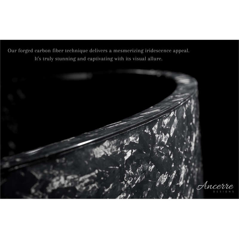 Odessa 67 in. W x 30.7 in. D Freestanding Forged Carbon Fiber Bathtub ...