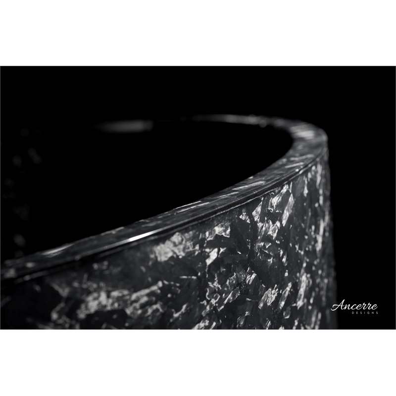 Odessa 67 in. W x 30.7 in. D Freestanding Forged Carbon Fiber Bathtub ...