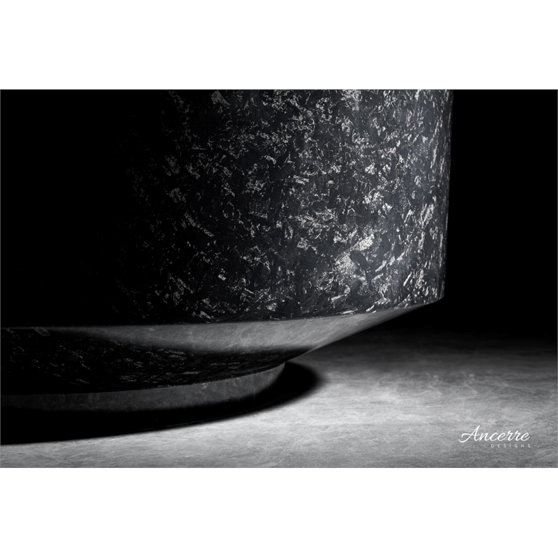 Odessa 67 in. W x 30.7 in. D Freestanding Forged Carbon Fiber Bathtub ...