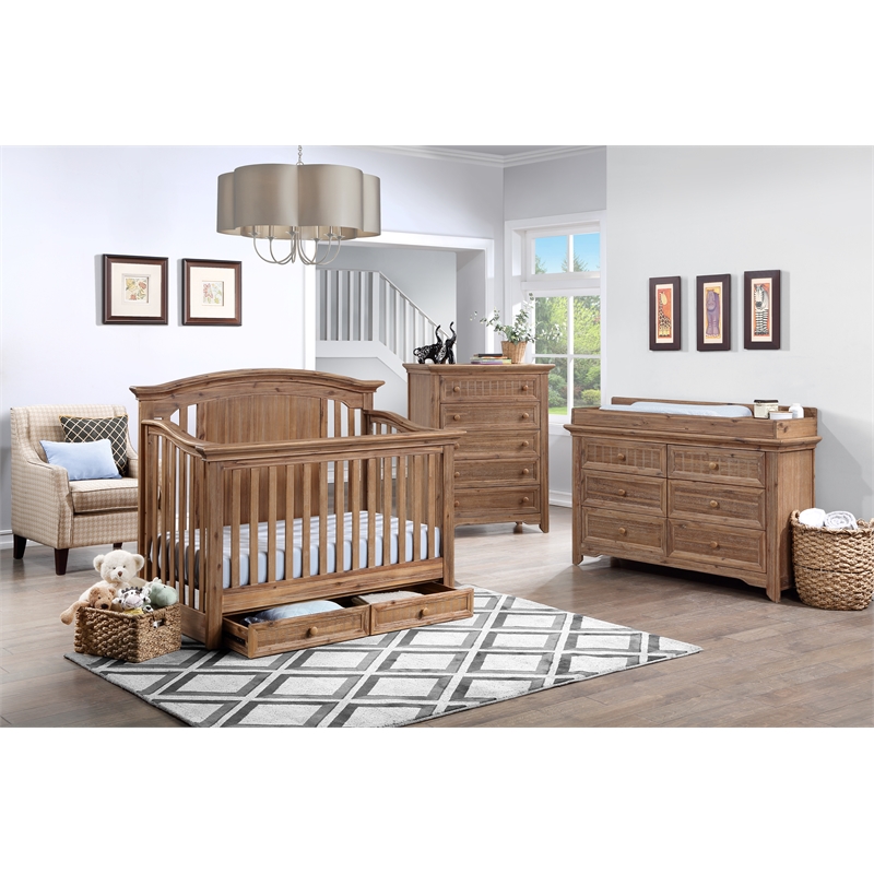 Suite Bebe Winchester 6-Drawer Traditional Wood Double Dresser in ...