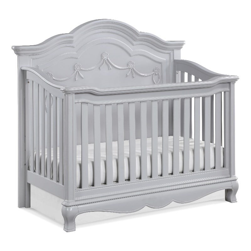 Baby Cache Adelina Traditional Wood Crib in Pure Elle Gray Finish ...