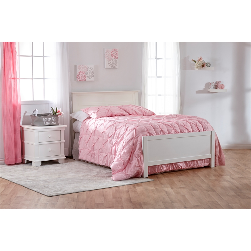 Pali Design Modern Radiata Pine Wood Low Profile Footboard in White ...