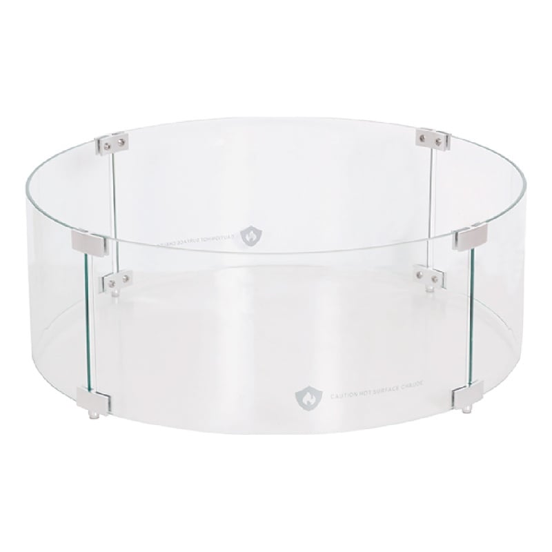 Sunbeam Wind Guard Circular Contemporary Glass Model in Clear Finish ...