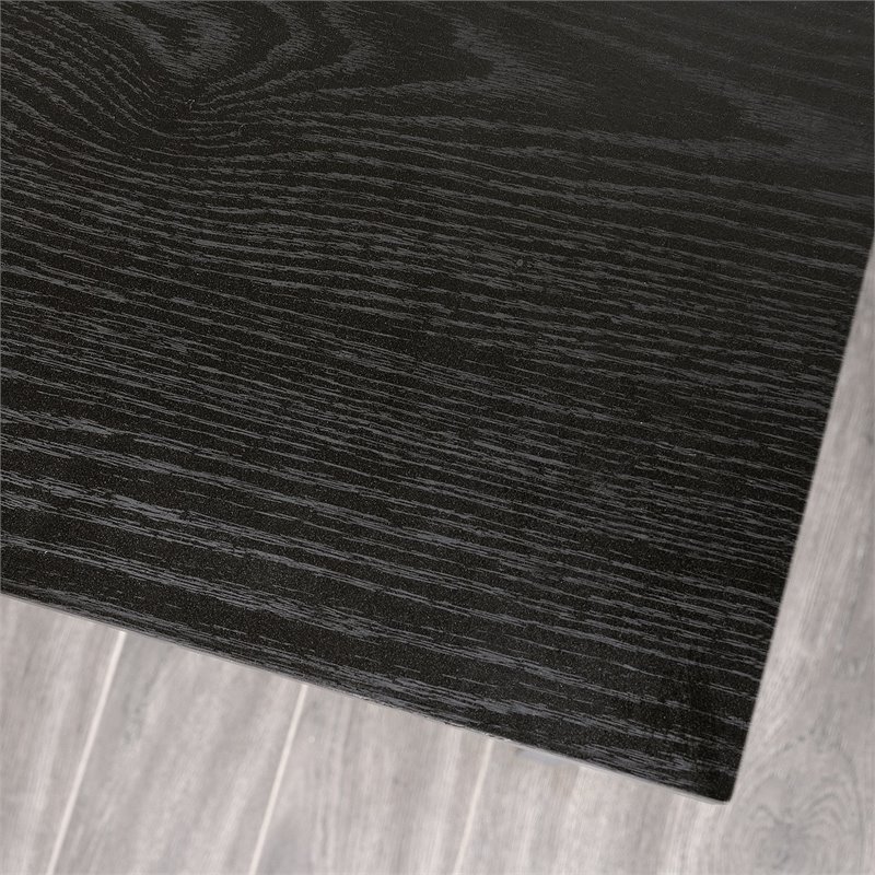 Sauder Via Reception Desk in Bourbon Oak | Cymax Business