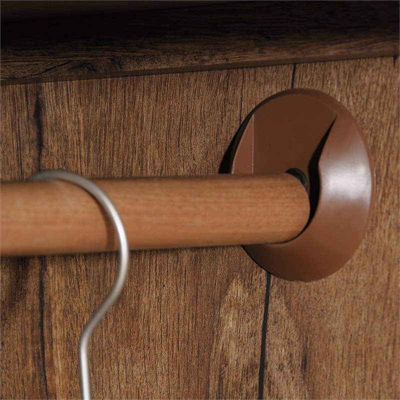 Sauder Palladia Contemporary Wood Bedroom Armoire with Garment Rod ...