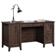 Sauder Carson Forge Engineered Wood Computer Desk in Coffee Oak