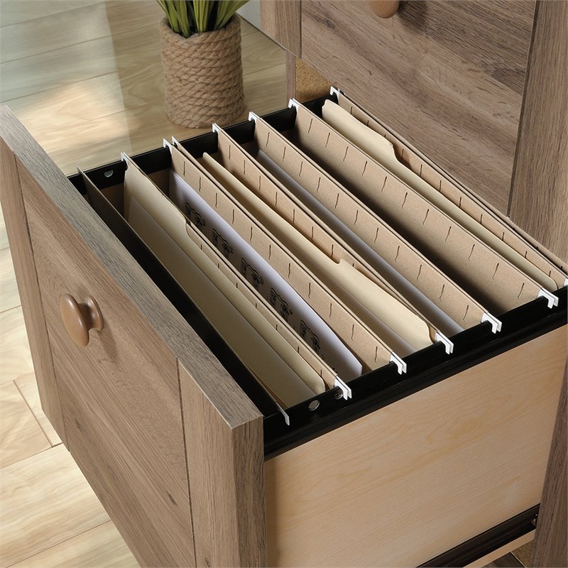 Sauder Harbor View Computer Desk in Salt Oak