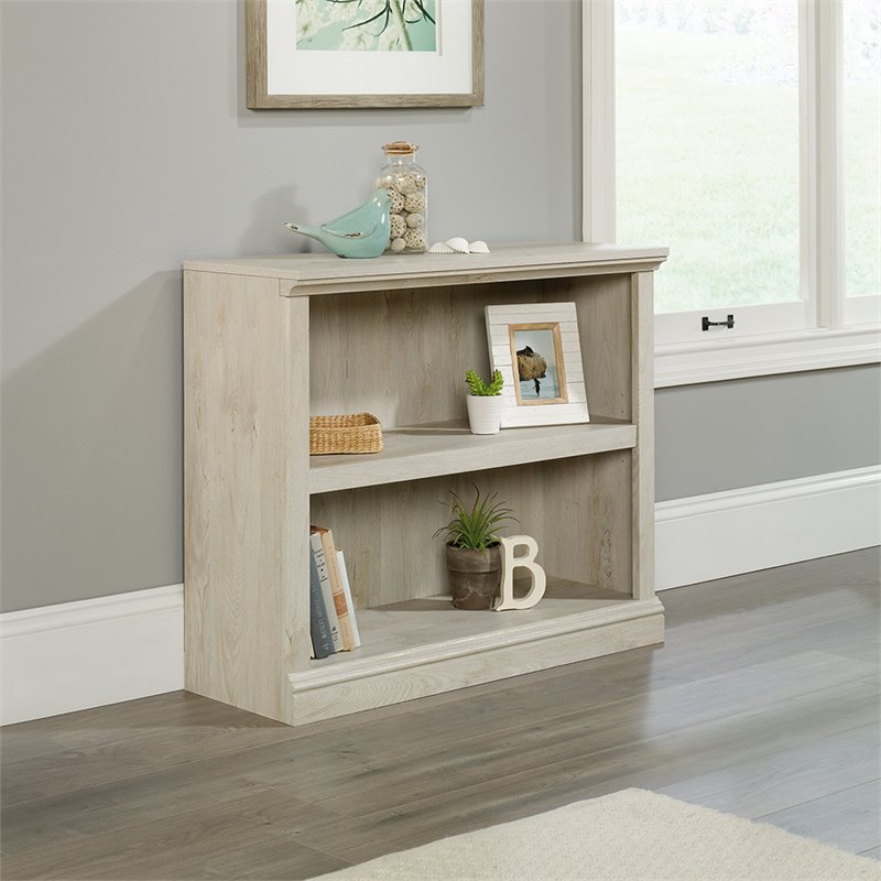 Sauder 2 Shelf Bookcase in Chalked Chestnut | Cymax Business