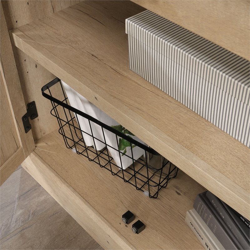 Sauder Aspen Post Engineered Wood Library Base in Prime Oak Finish ...