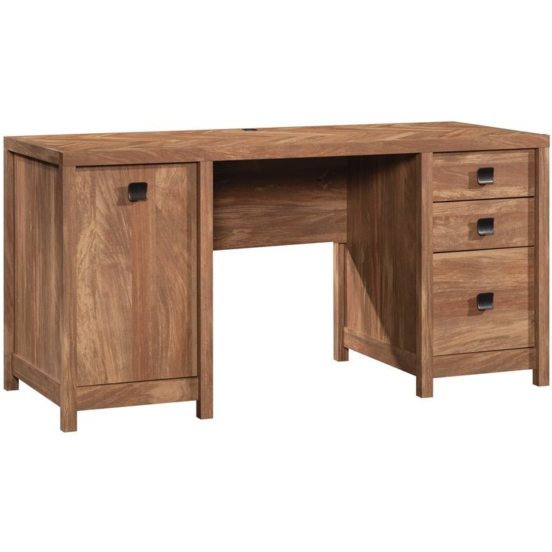 Sauder Cannery Bridge Engineered Wood Computer Desk in Sindoori Mango ...