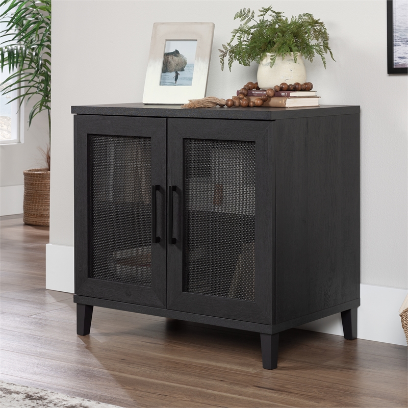 Sauder Tiffin Line Engineered Wood Library Base in Raven Oak | Homesquare