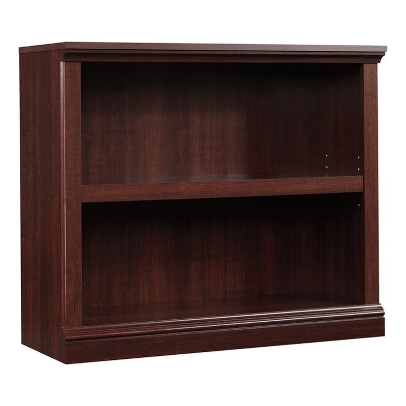 Sauder Select Engineered Wood 2 Shelf Bookcase in Select Cherry | Cymax ...