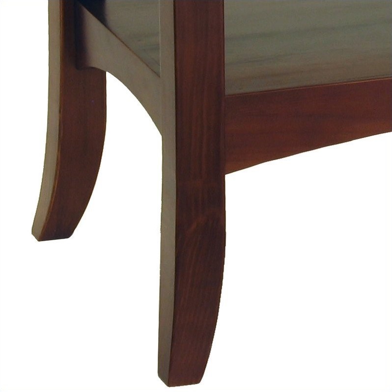Winsome Rectangle Wood Coffee Table in Antique Walnut - 94234