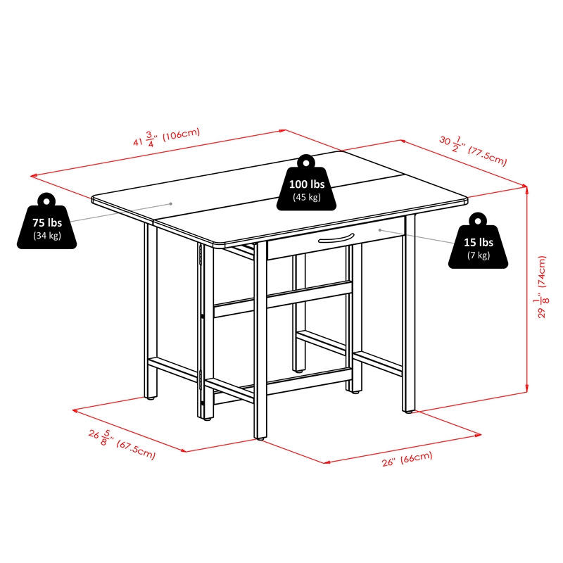 Winsome taylor drop leaf table store