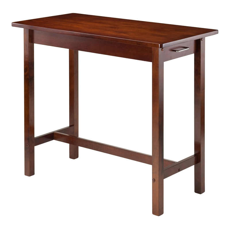 Winsome Sally Transitional Solid Wood Kitchen Island Table in Antique ...