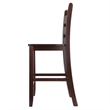 Winsome Benjamin 24" Solid Wood Counter Stool in Antique Walnut (Set of 2) | Cymax Business