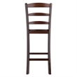 Winsome Benjamin 24" Solid Wood Counter Stool in Antique Walnut (Set of 2) | Cymax Business