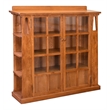 Crafters and Weavers Arts and Crafts Wood 2-Door Bookcase in Cherry ...